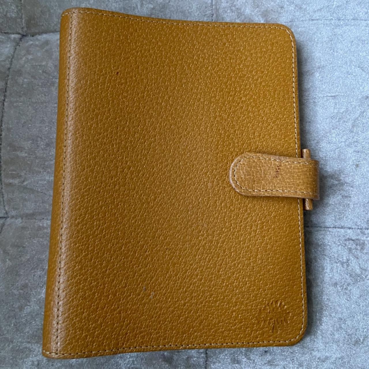 MULBERRY LEATHER FILOFAX! Tan leather Filofax with 3... | Depop