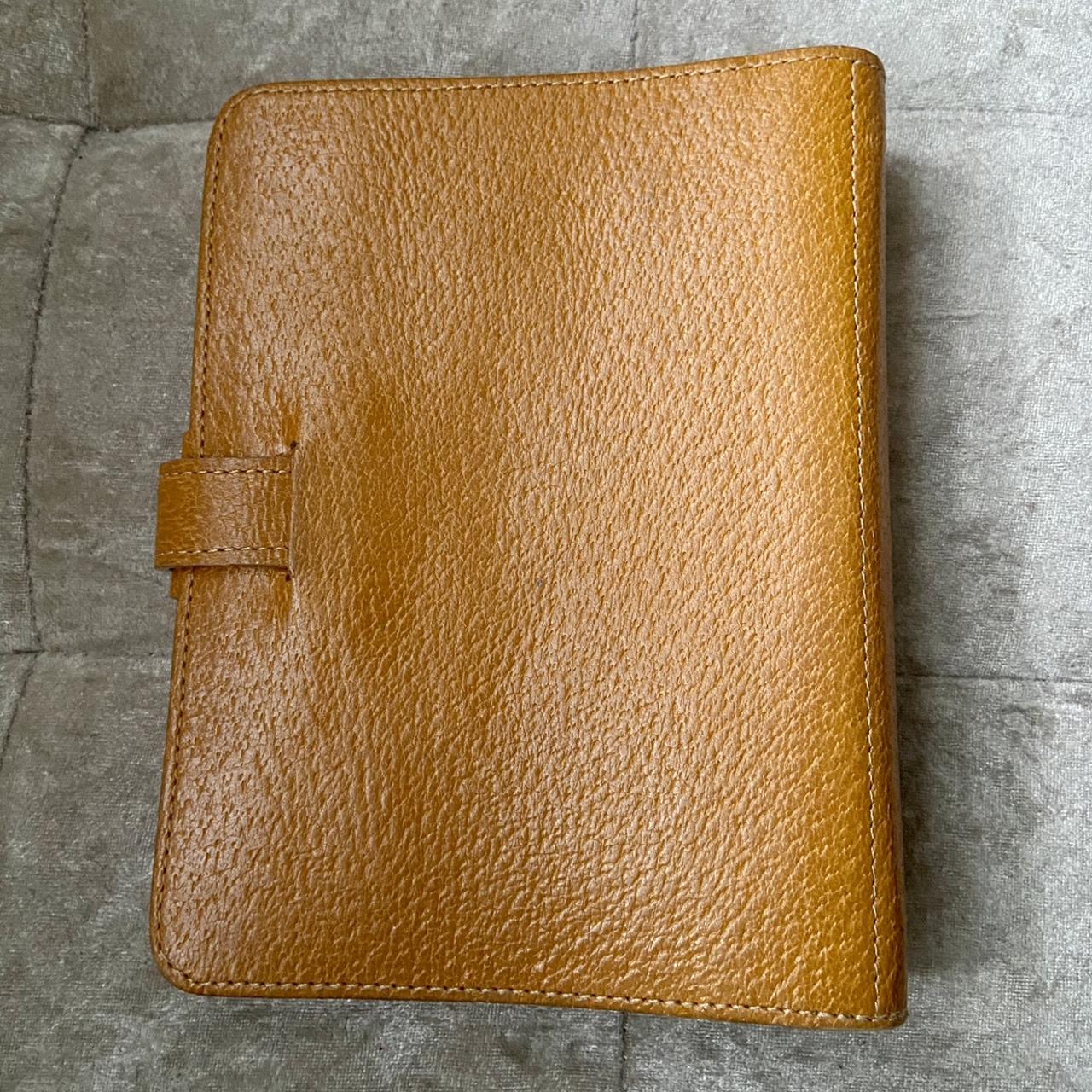 MULBERRY LEATHER FILOFAX! Tan leather Filofax with 3... | Depop