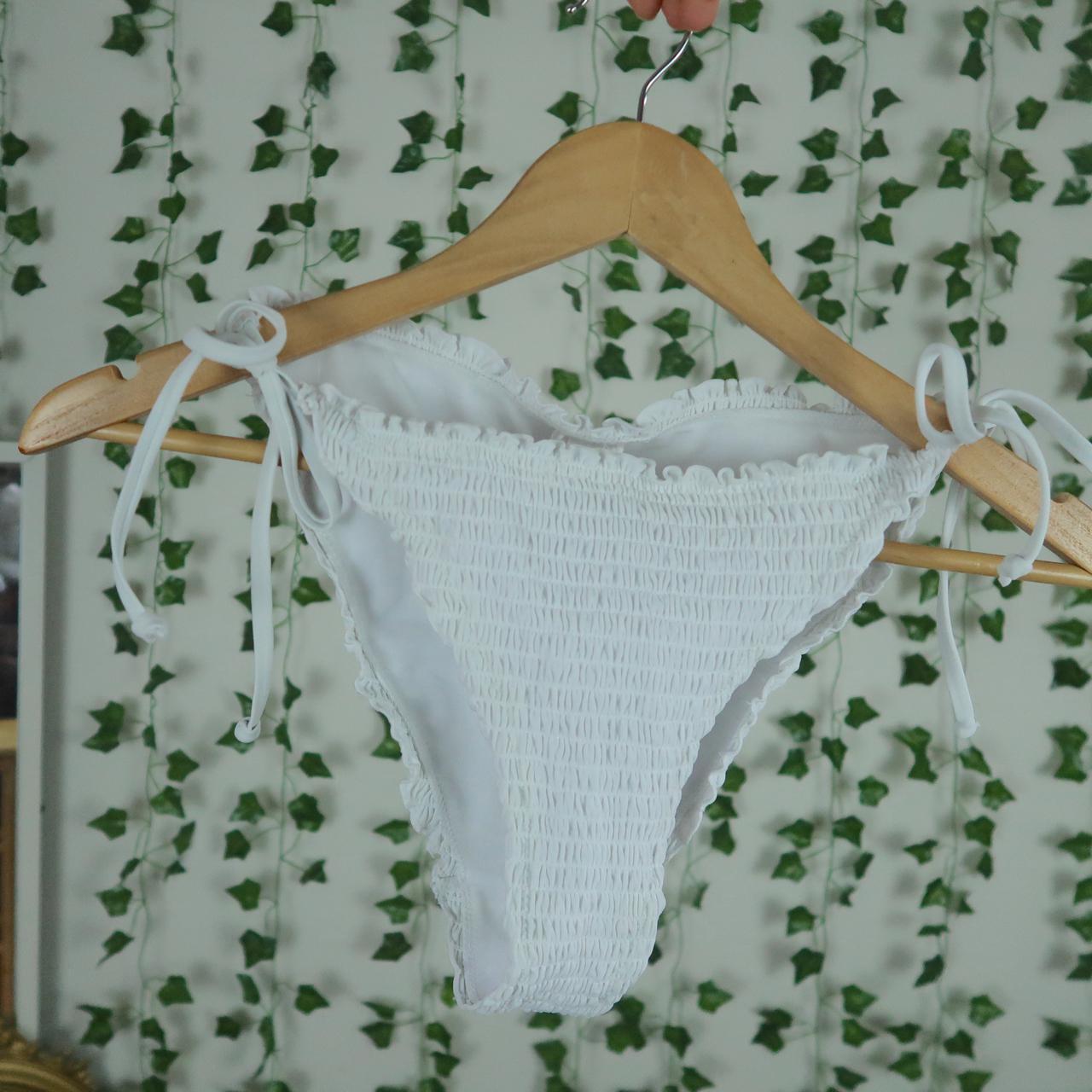 Women's White Bikini-and-tankini-bottoms | Depop
