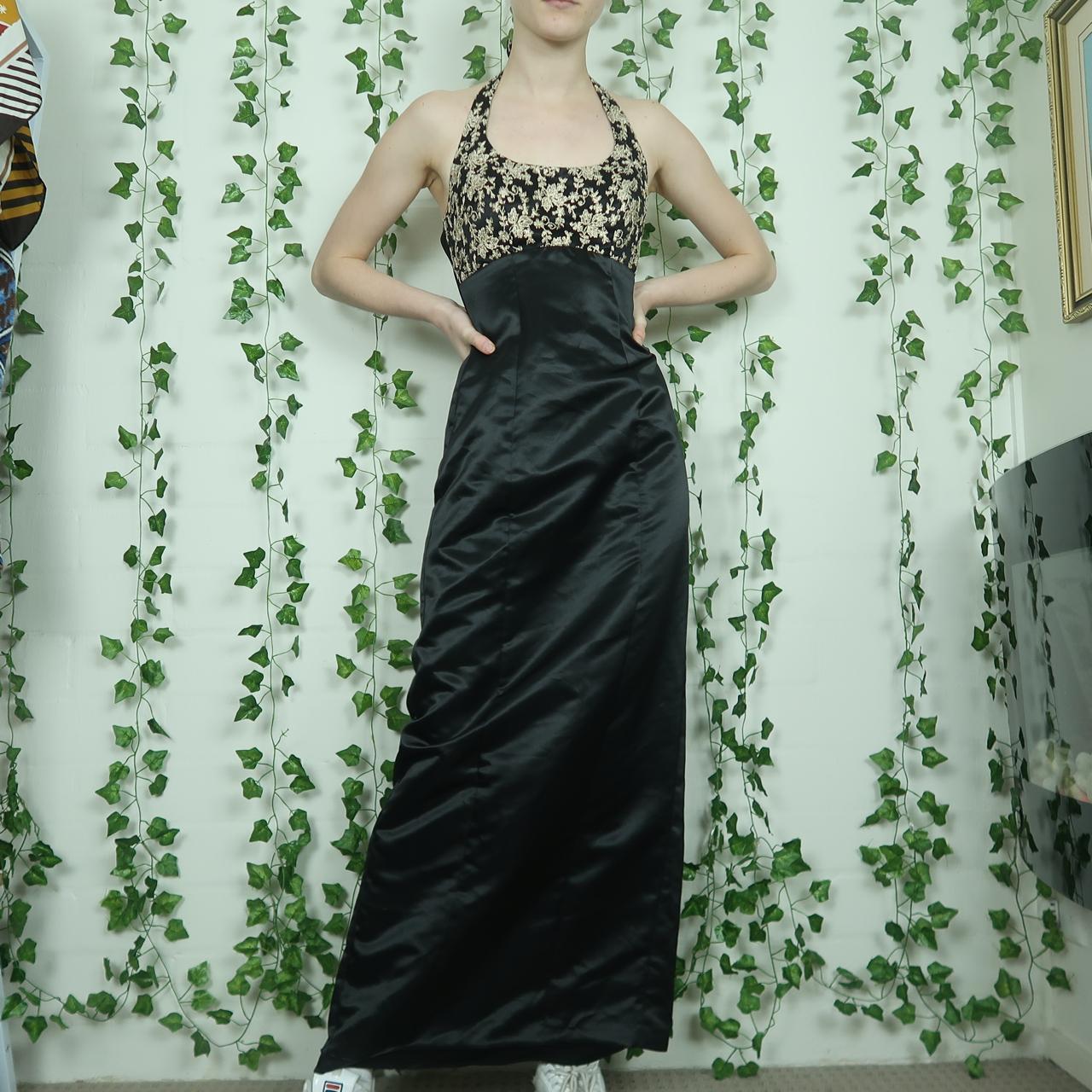 black and gold formal dress syndicate clothing co... - Depop