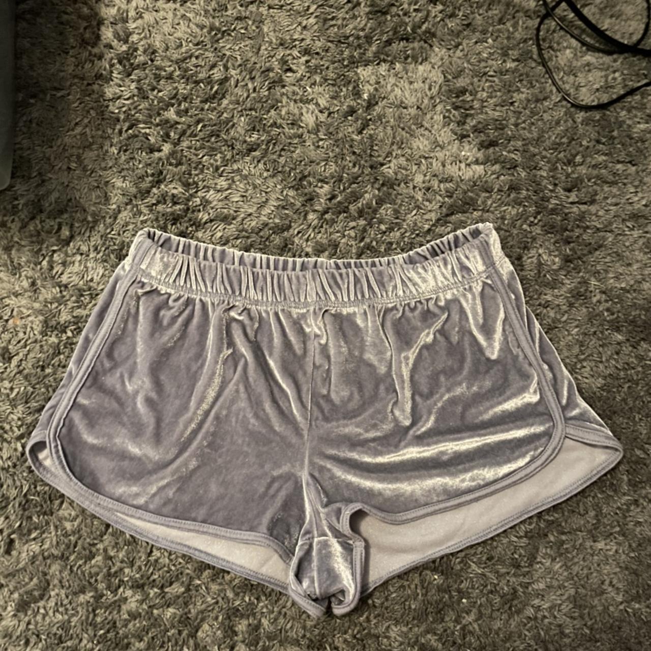 Topshop Women's Silver Shorts | Depop