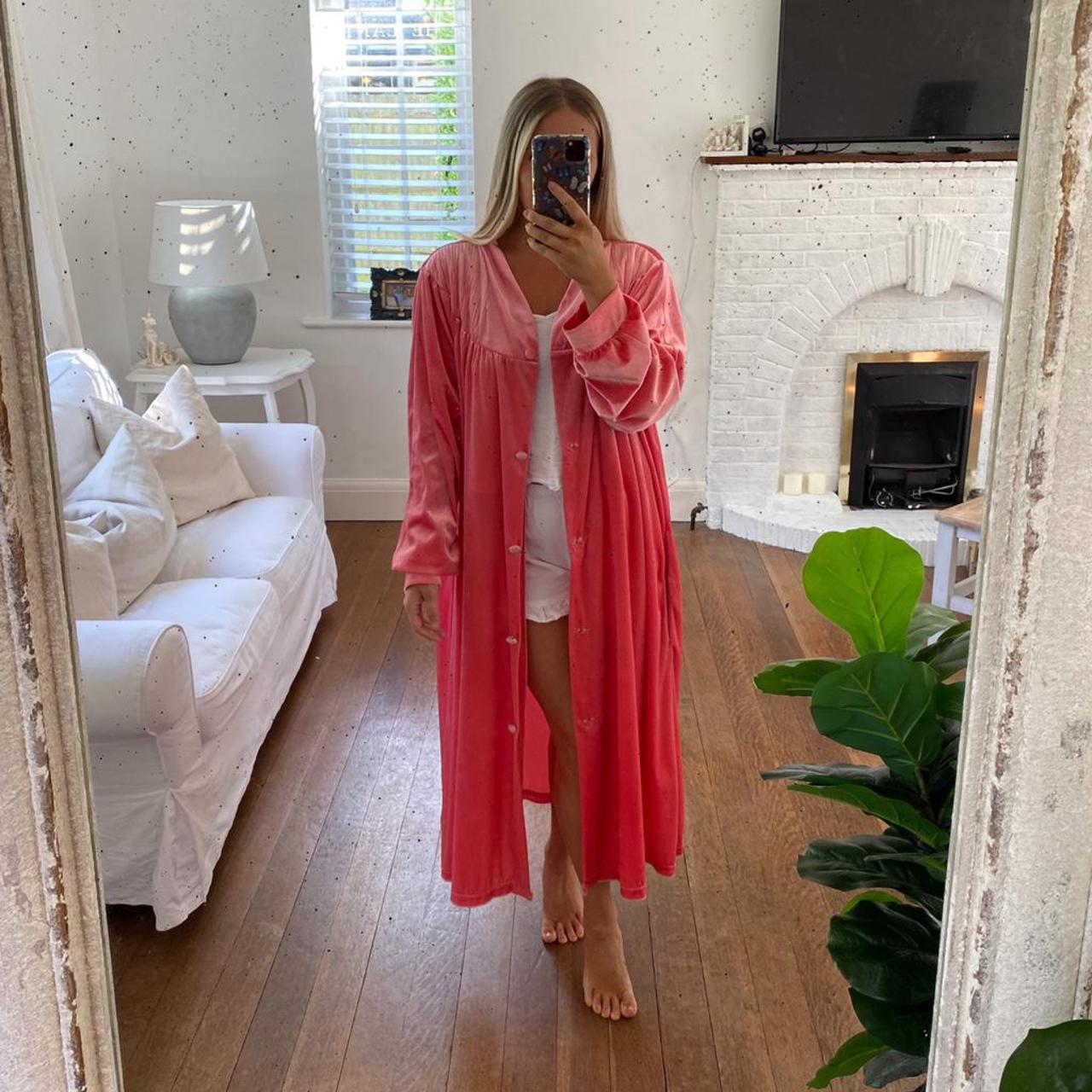 Women's Pink Robe | Depop