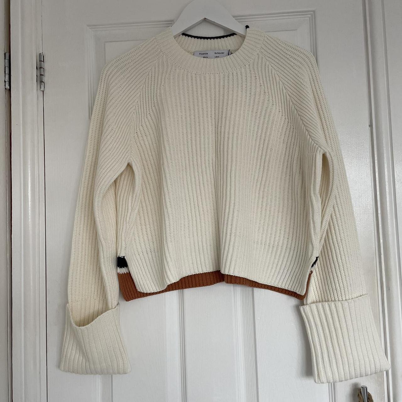 cream mock neck sweater from proenza schoula white... - Depop