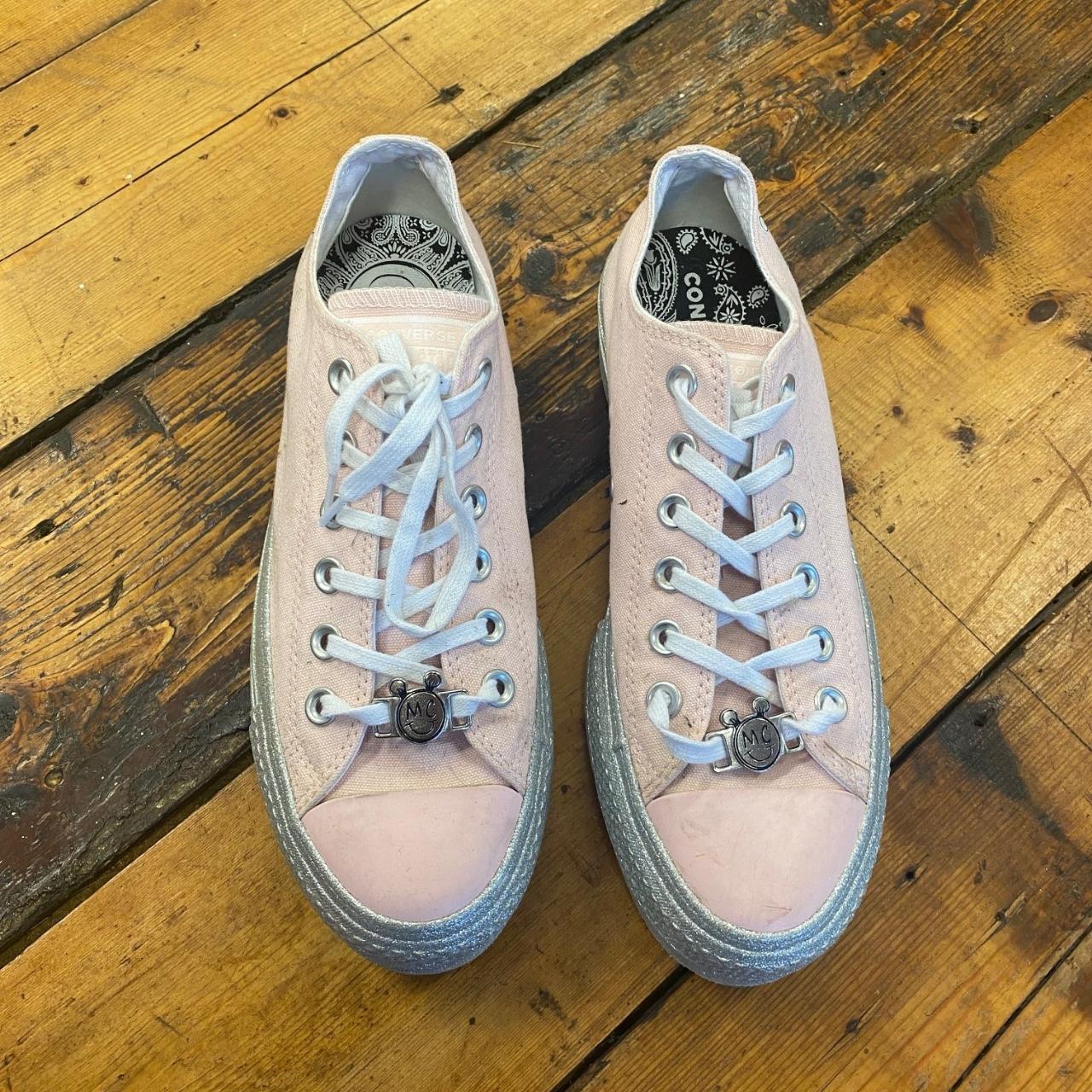 CONVERSE X Miley Cyrus All Star Platform Trainers in... - Depop