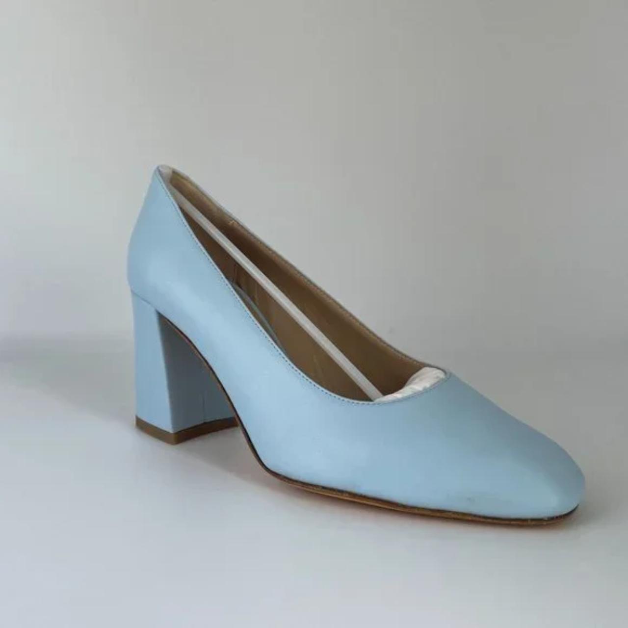 Pump Bonnet Blue 36 New In Box Maryam Pump Shoe Slip... - Depop