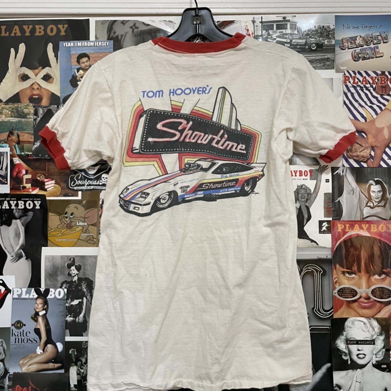 Vintage 80s Tom Hoover’s Showtime T-Shirt Size... - Depop