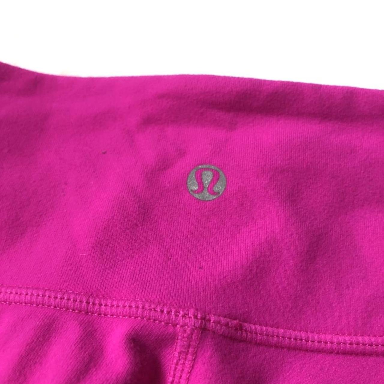 Bright Pink Lululemon Athletica Leggings Only Used Depop