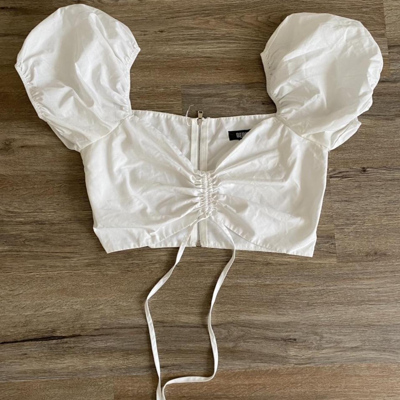Berness white top Super cute, simple girly top... - Depop