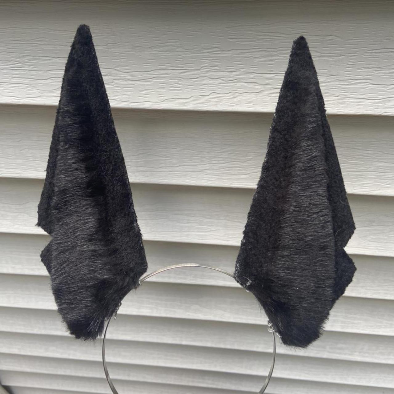 Prototype Black Anubis ears handmade by my boyfriend... - Depop