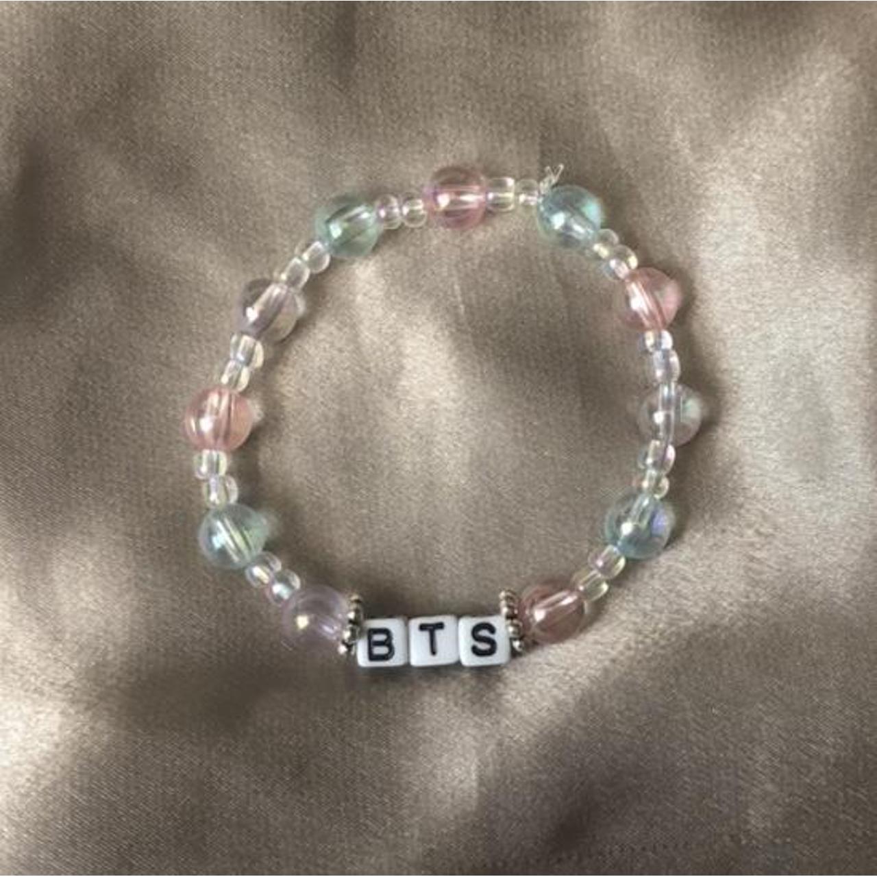 bts bracelet! handmade bts beaded bracelet! super... - Depop