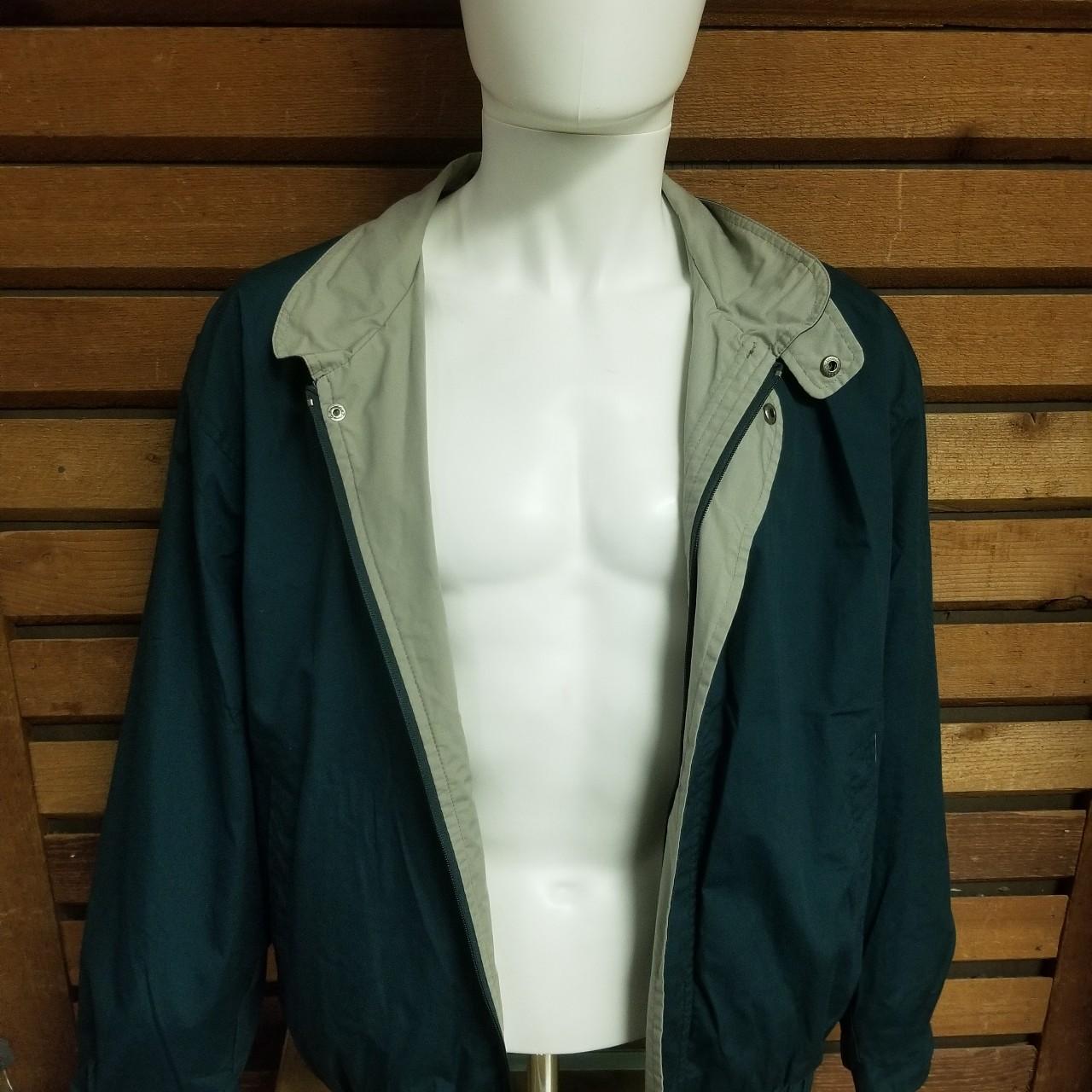 Vintage Green and Tan Members Only Bomber Jacket... - Depop