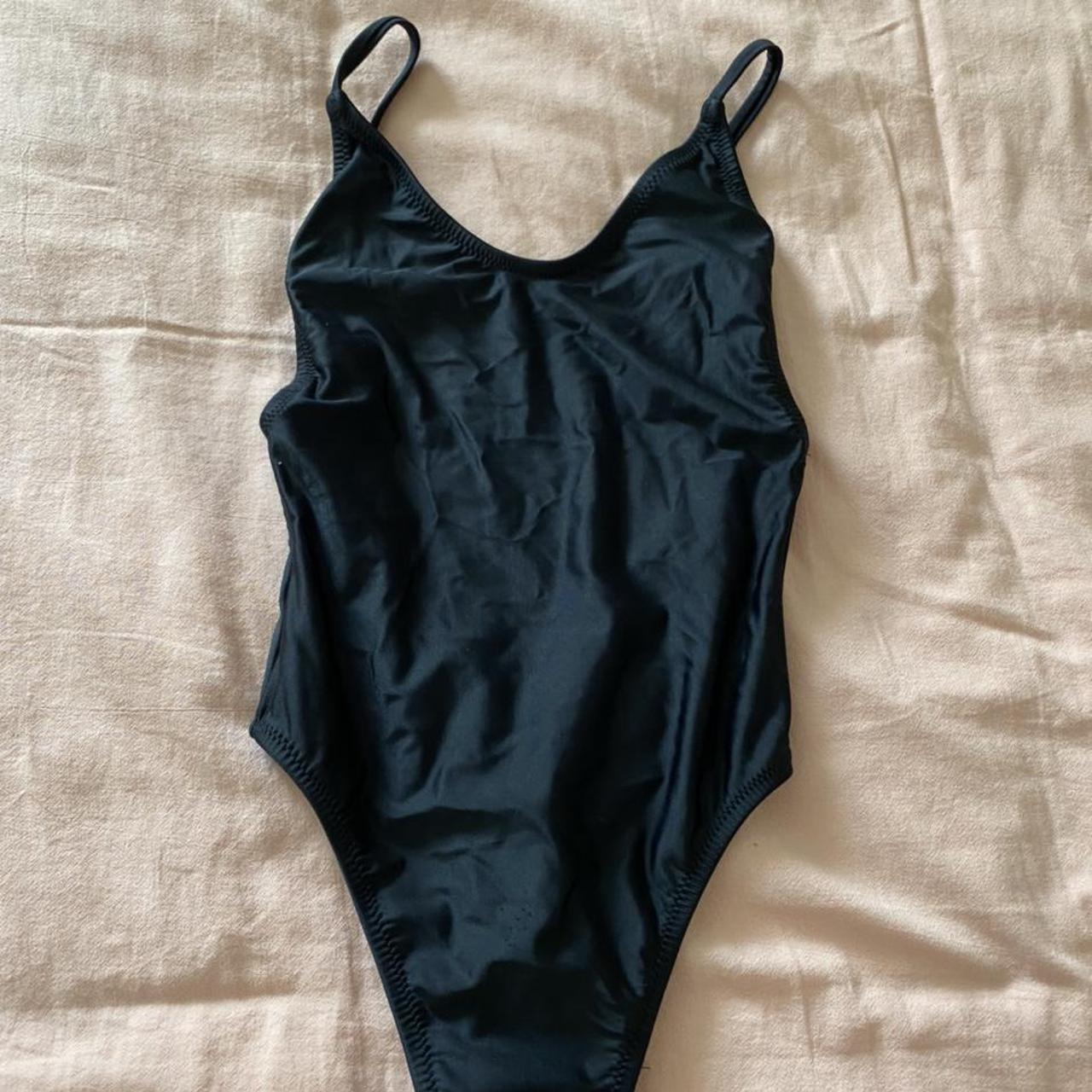 HIGH CUTE LOW BACK CHEEKY ONE PIECE SWIMSUIT A... | Depop