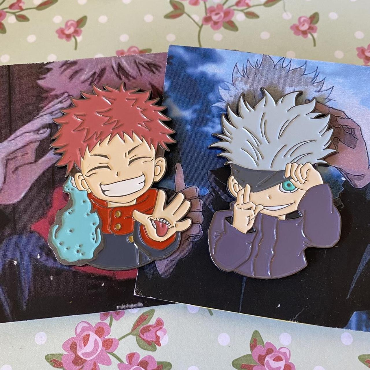 set of 2 - jujutsu kaisen pins BUY ANY THREE... - Depop