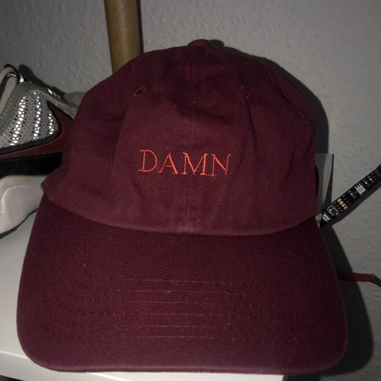 AUTHENTIC KENDRICK LAMAR ‘DAMN’ MAROON DAD CAP | one... - Depop