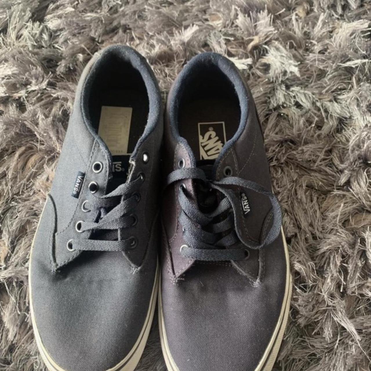 Vans Trainers Platforms Blue Navy Good... - Depop