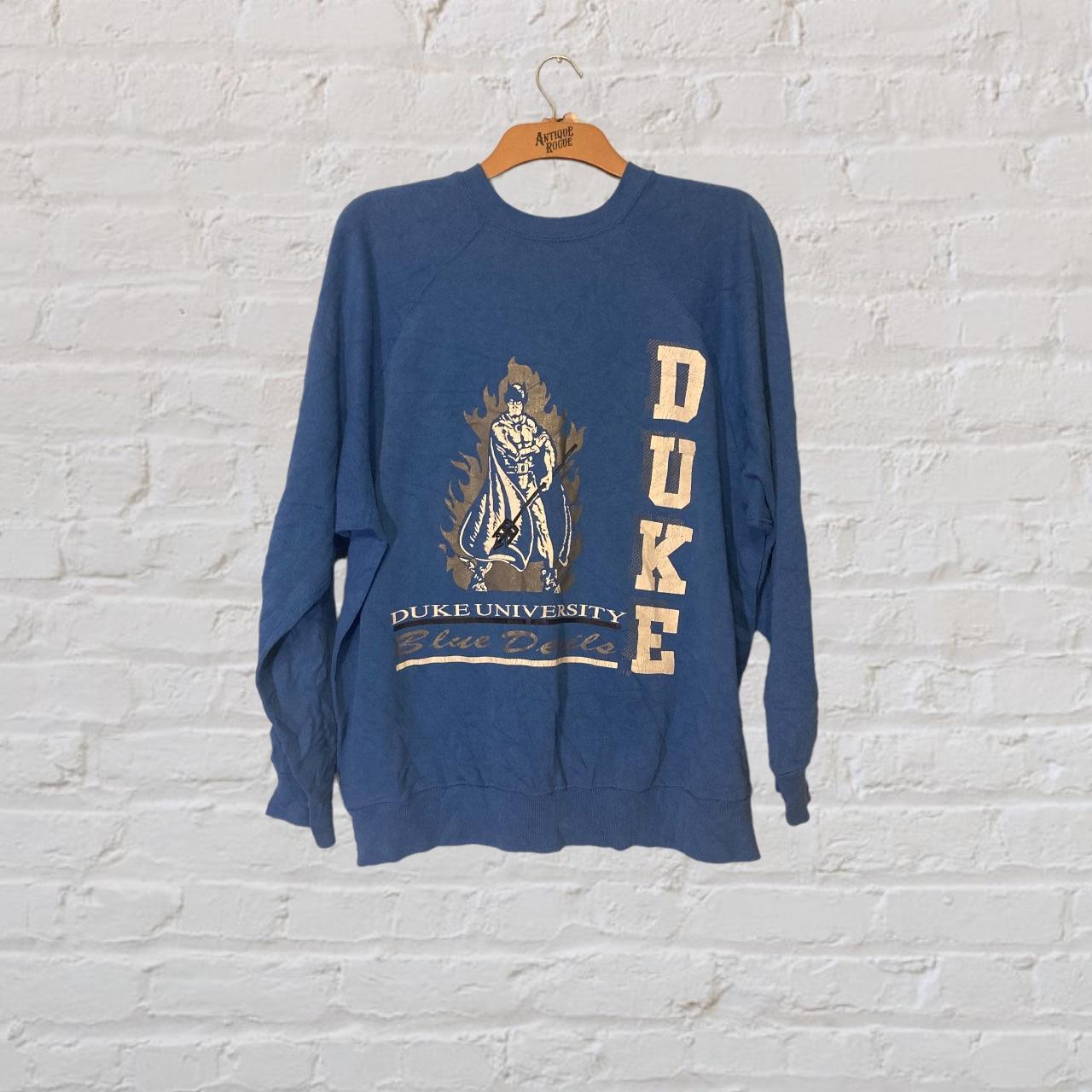 Duke University blue sweater made by Tultex Size... - Depop