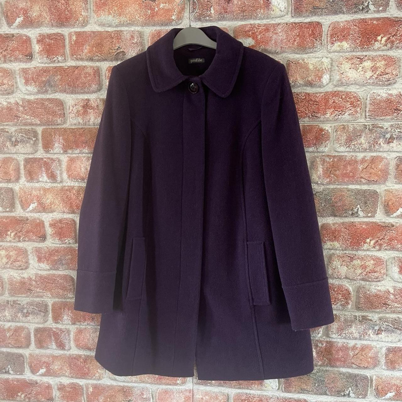 BHS Women's Purple Coat | Depop