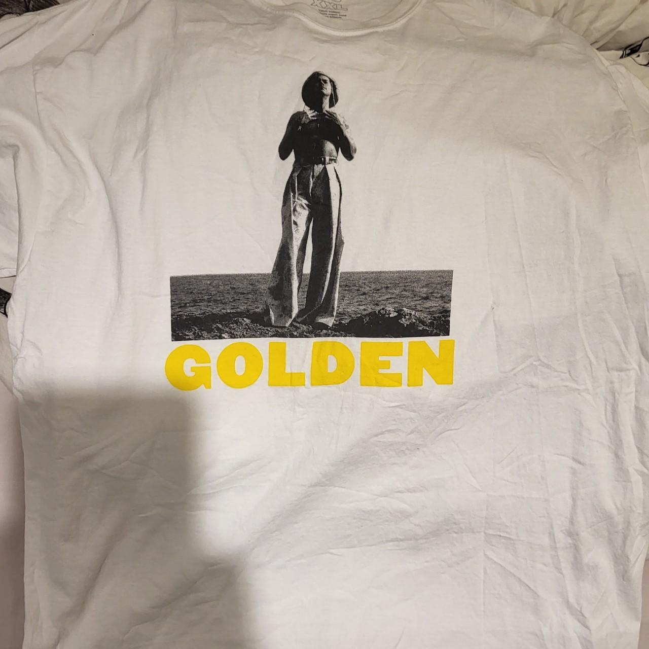 Harry Styles Golden merch top Worn once... - Depop