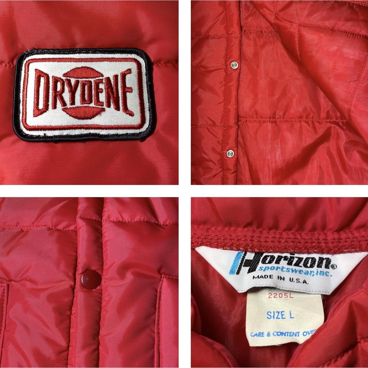🏁 🌬 Vintage Puffer Vest. Drydene Red Puffer... - Depop