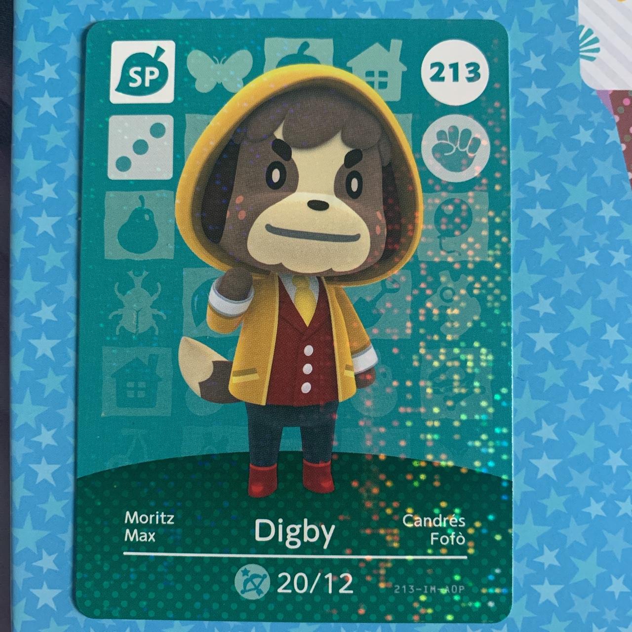 Animal Crossing Amiibo card DIGBY 213 series 3... - Depop