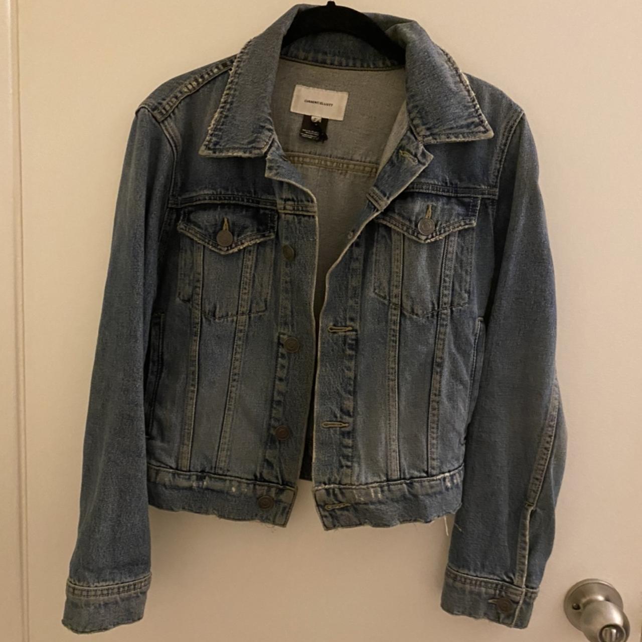 Current/Elliot jean denim jacket. Lightly used in... - Depop