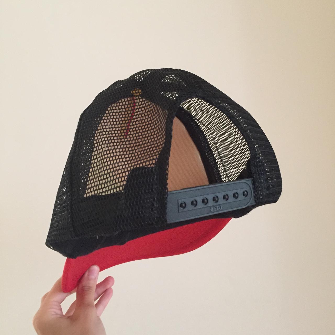 Red Vans off the wall trucker hat, never worn. #vans - Depop