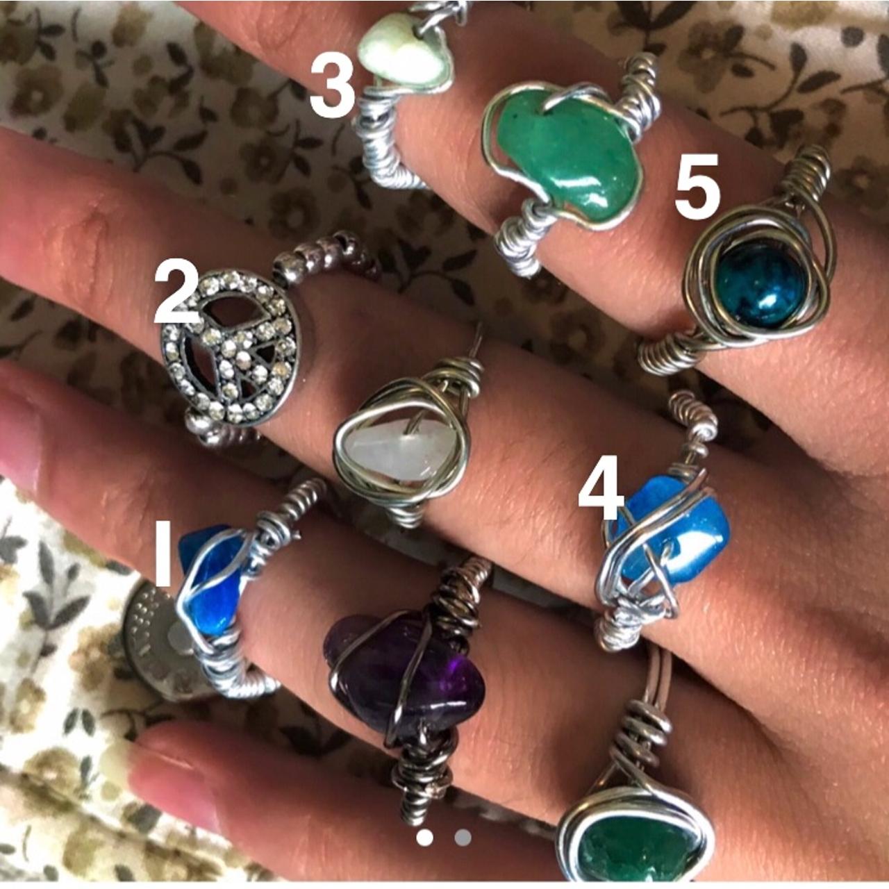 HANDMADE CRYSTAL RINGS! Christmas Sale!! Message... - Depop
