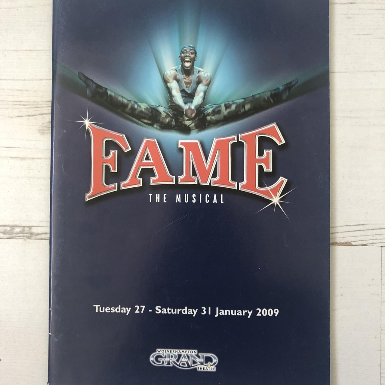Fame The Musical - Programme Programme from Fame... - Depop
