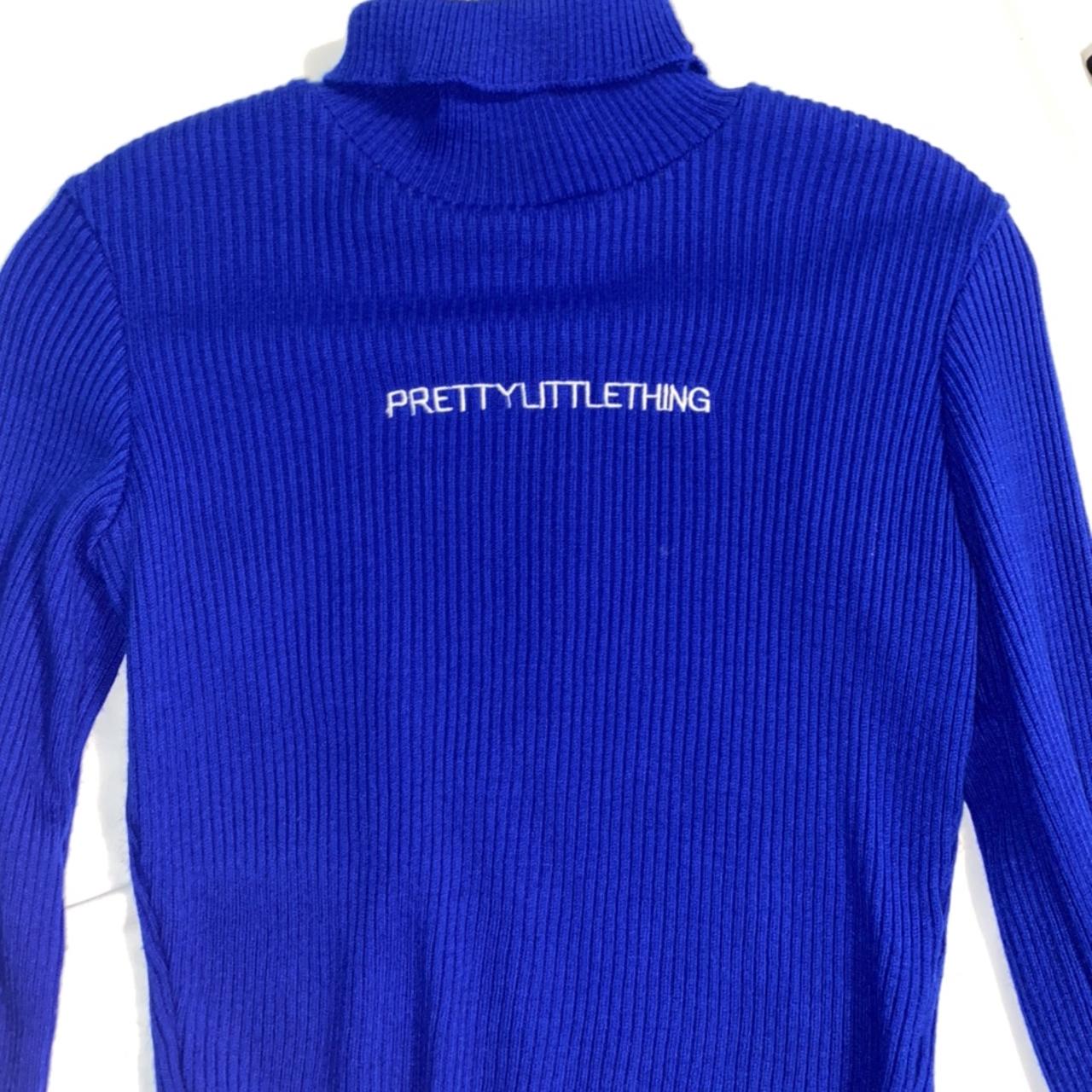 Pretty little thing royal blue turtleneck Worn twice - Depop