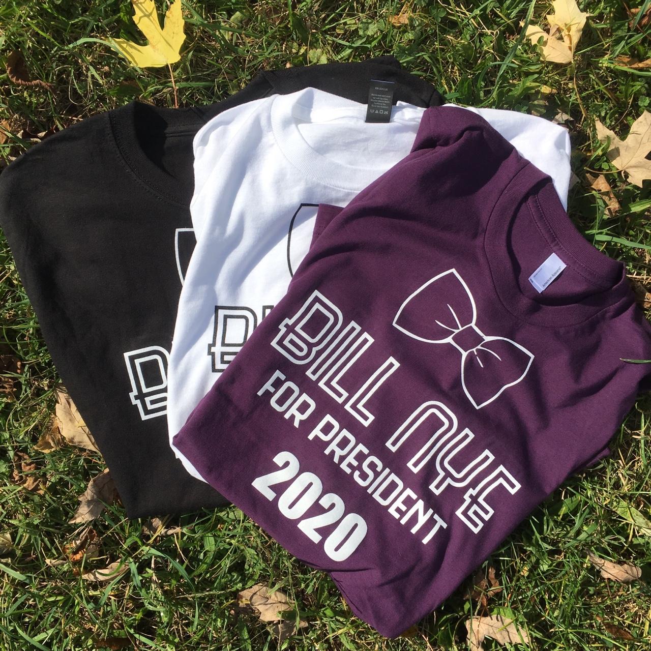 Bill Nye for President 2020 with his signature bow... - Depop