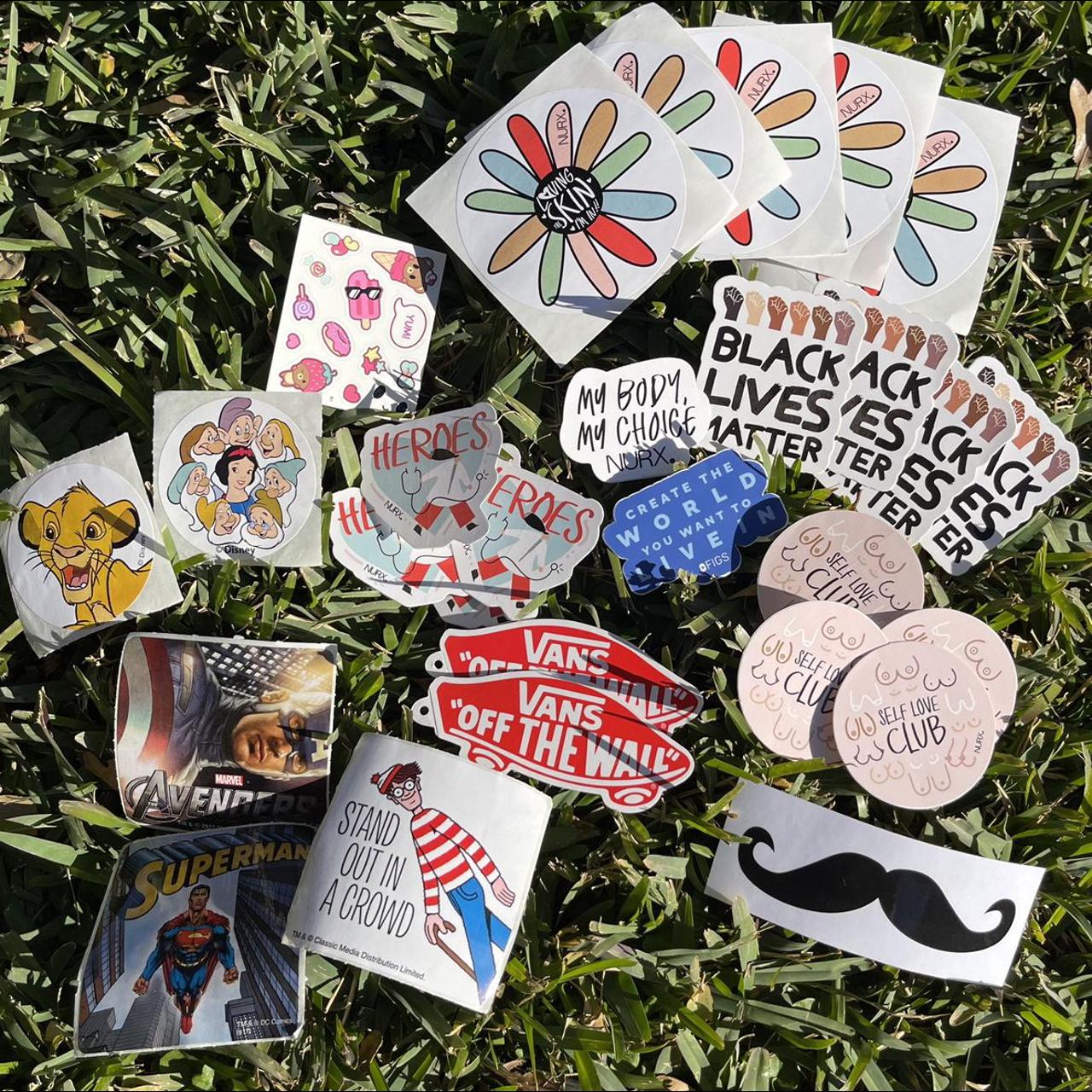 Random Stickers •vans stickers •black lives matter... - Depop