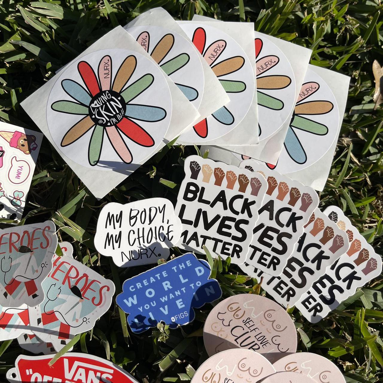 Random Stickers •vans stickers •black lives matter... - Depop