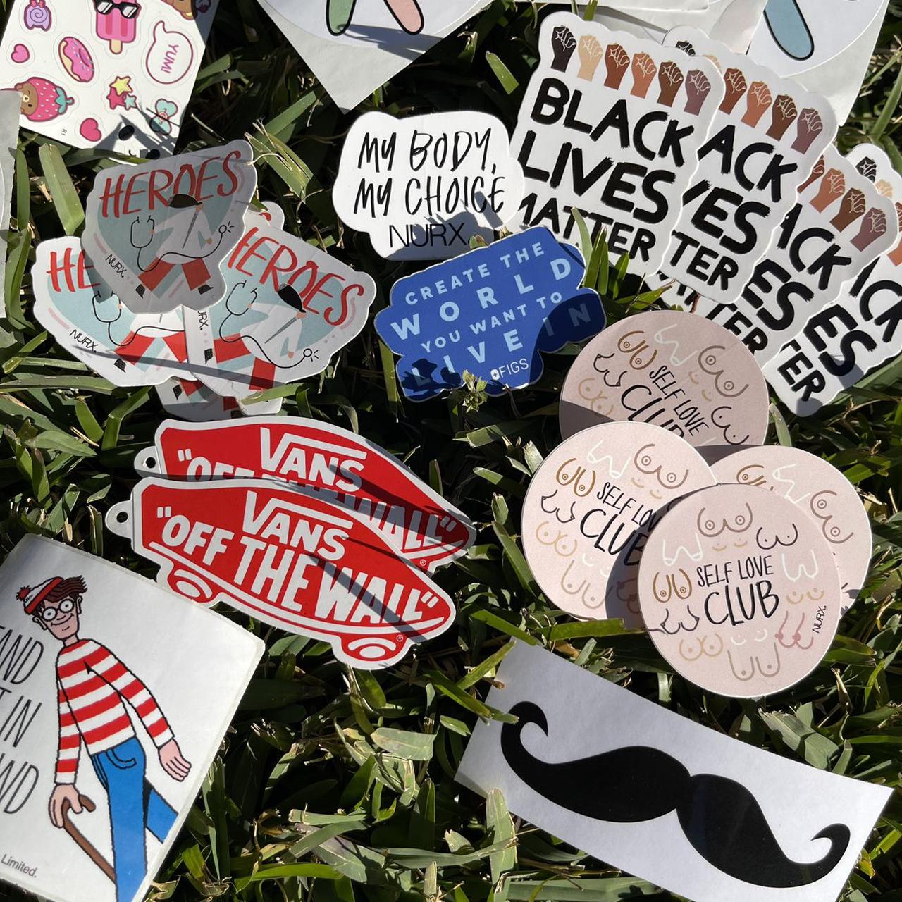 Random Stickers •vans stickers •black lives matter... - Depop