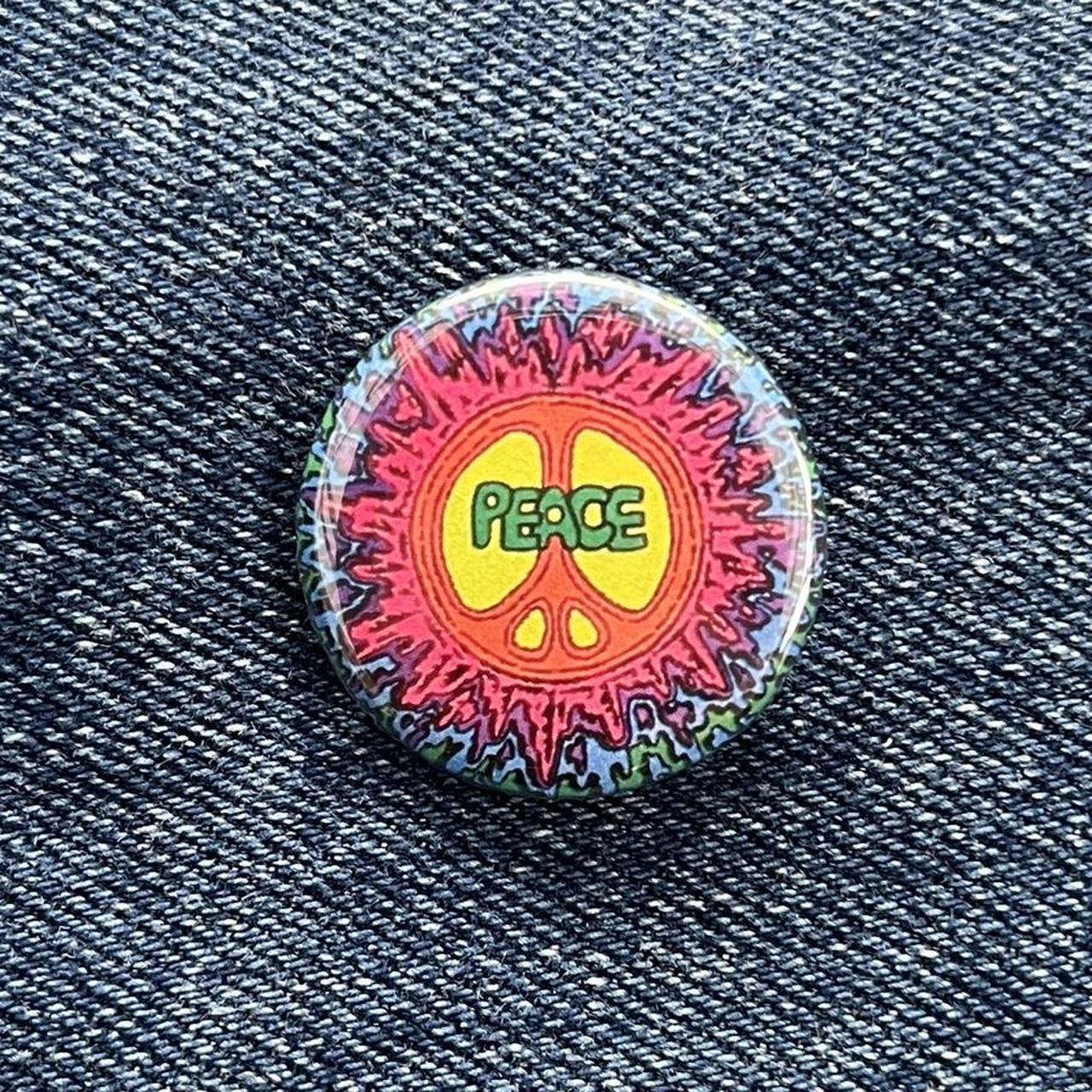 Tie Dye Peace pin!! 🦋 Super cute for a backpack or... - Depop