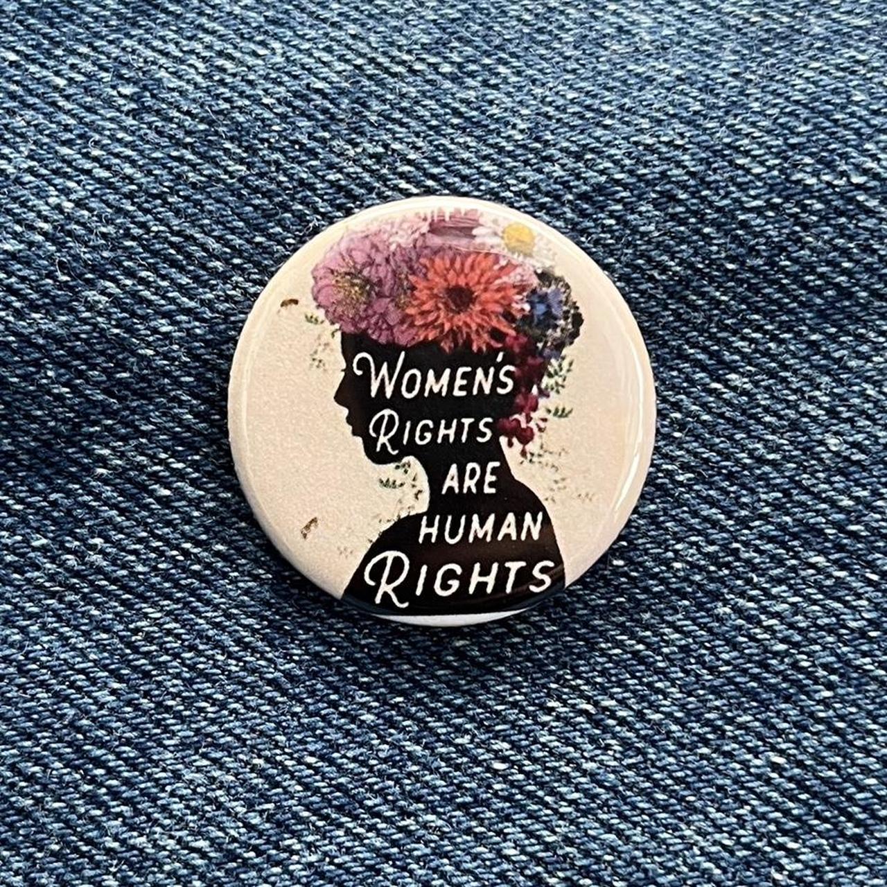 Women’s rights are human rights pin!! 🦋 Super cute... - Depop