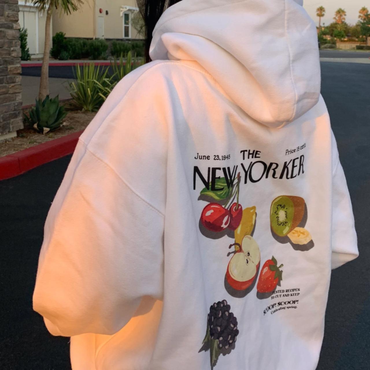 new yorker fruits hoodie magazine cover print... - Depop