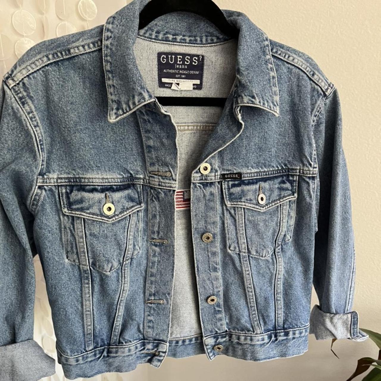 Vintage Guess denim jacket - Depop