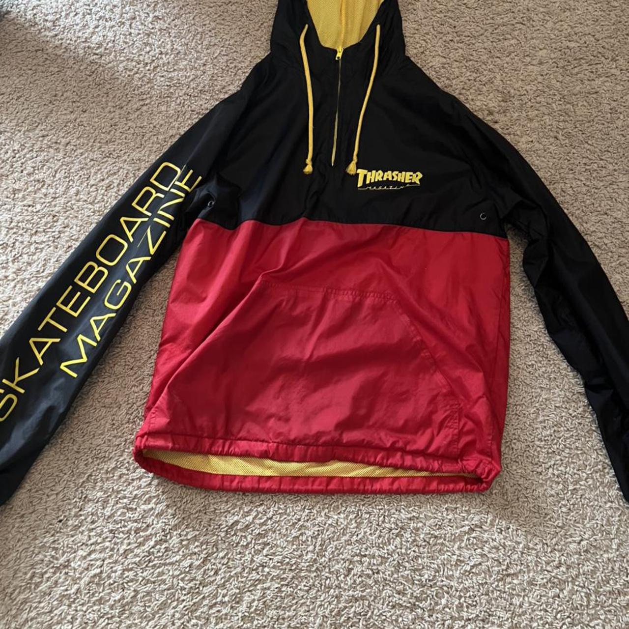 Thrasher Jacket Mens size small #skate #streetwear... - Depop