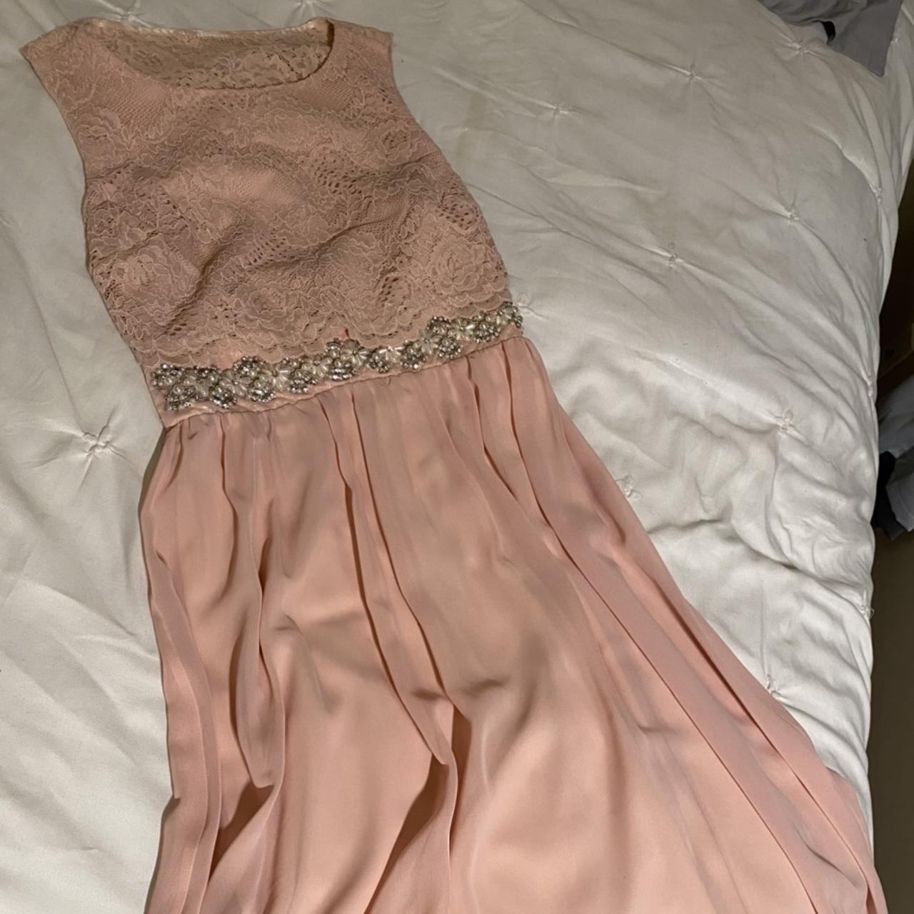 Elise Ryan Lace Skater Midi Dress Key Hole Back Depop