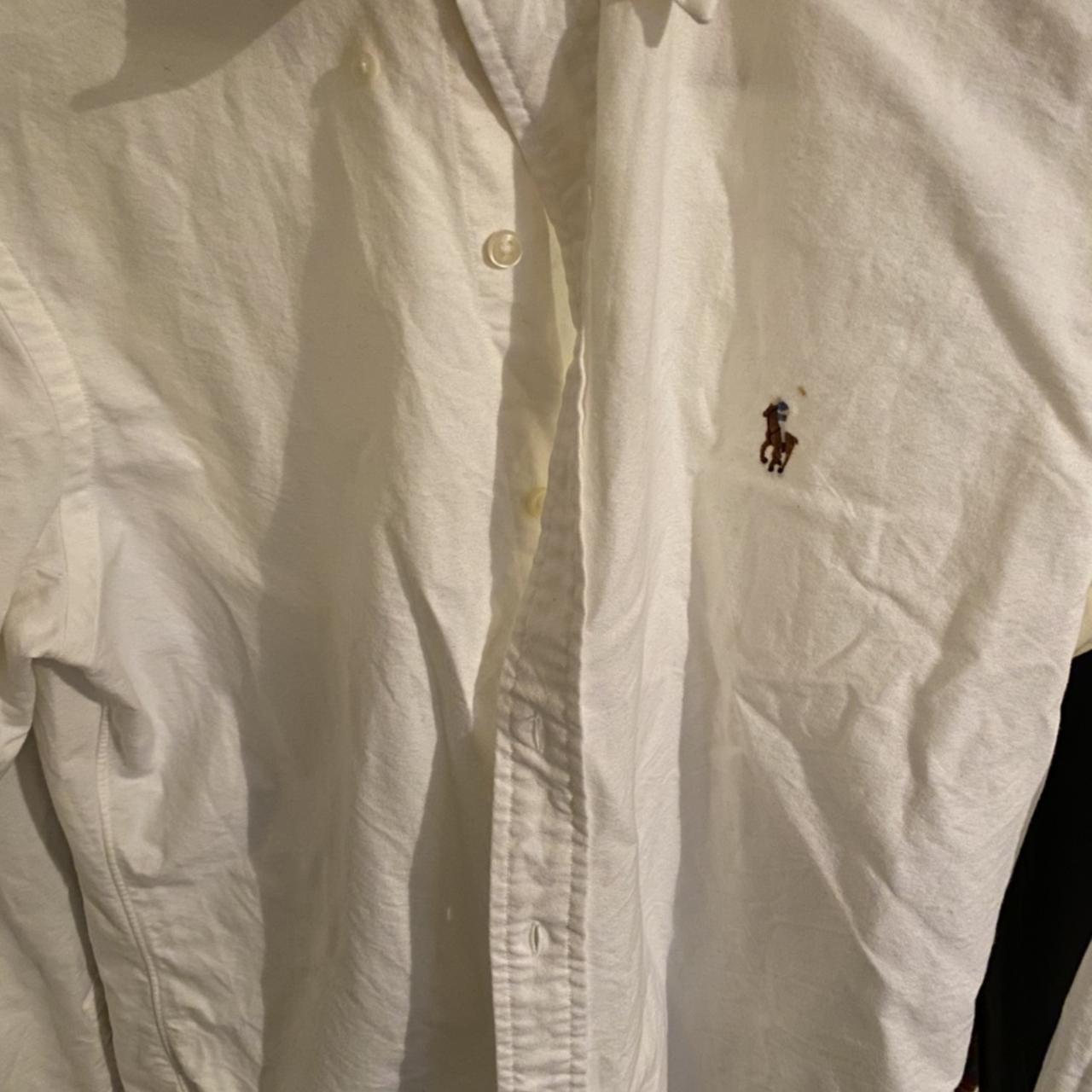 White button up polo - Depop
