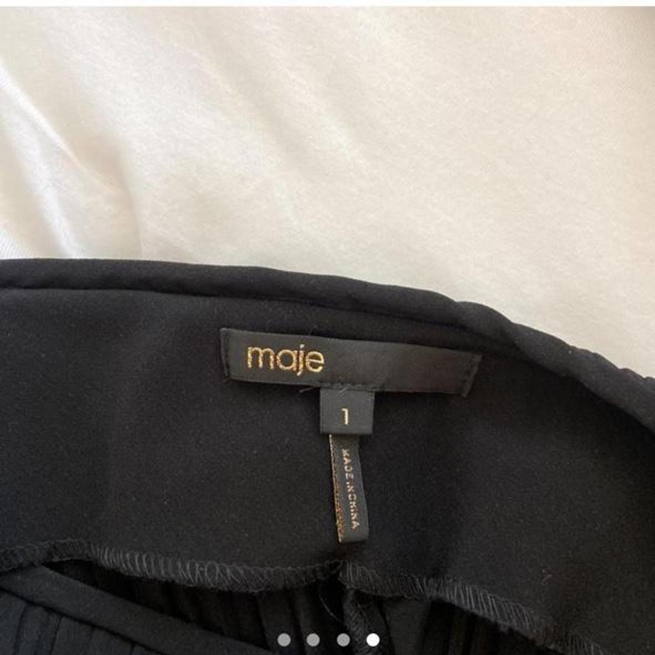 Maje size 1 (US size 2-4) pleated little black... - Depop