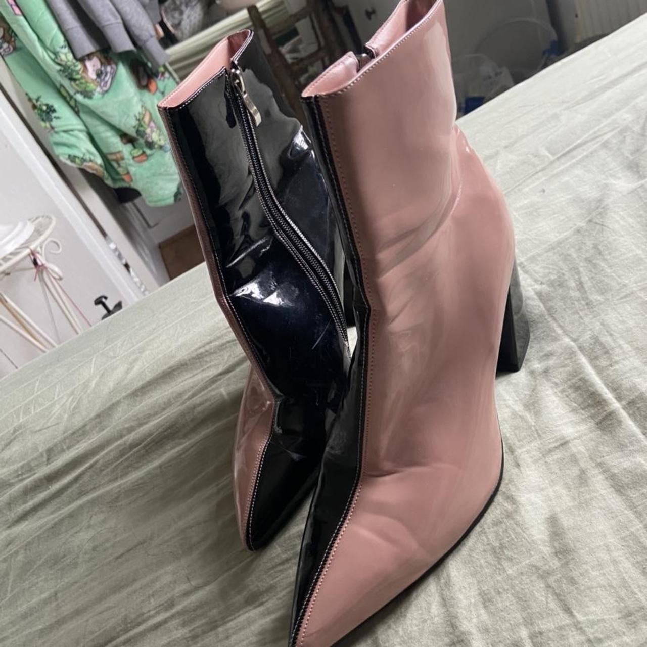 public desire two toned split heel boots 🖤💗 so cool... - Depop