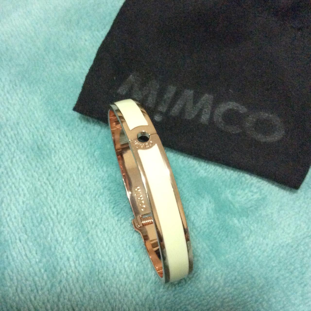 Mimco ivory rose gold bangle. Beautiful minimalist... - Depop