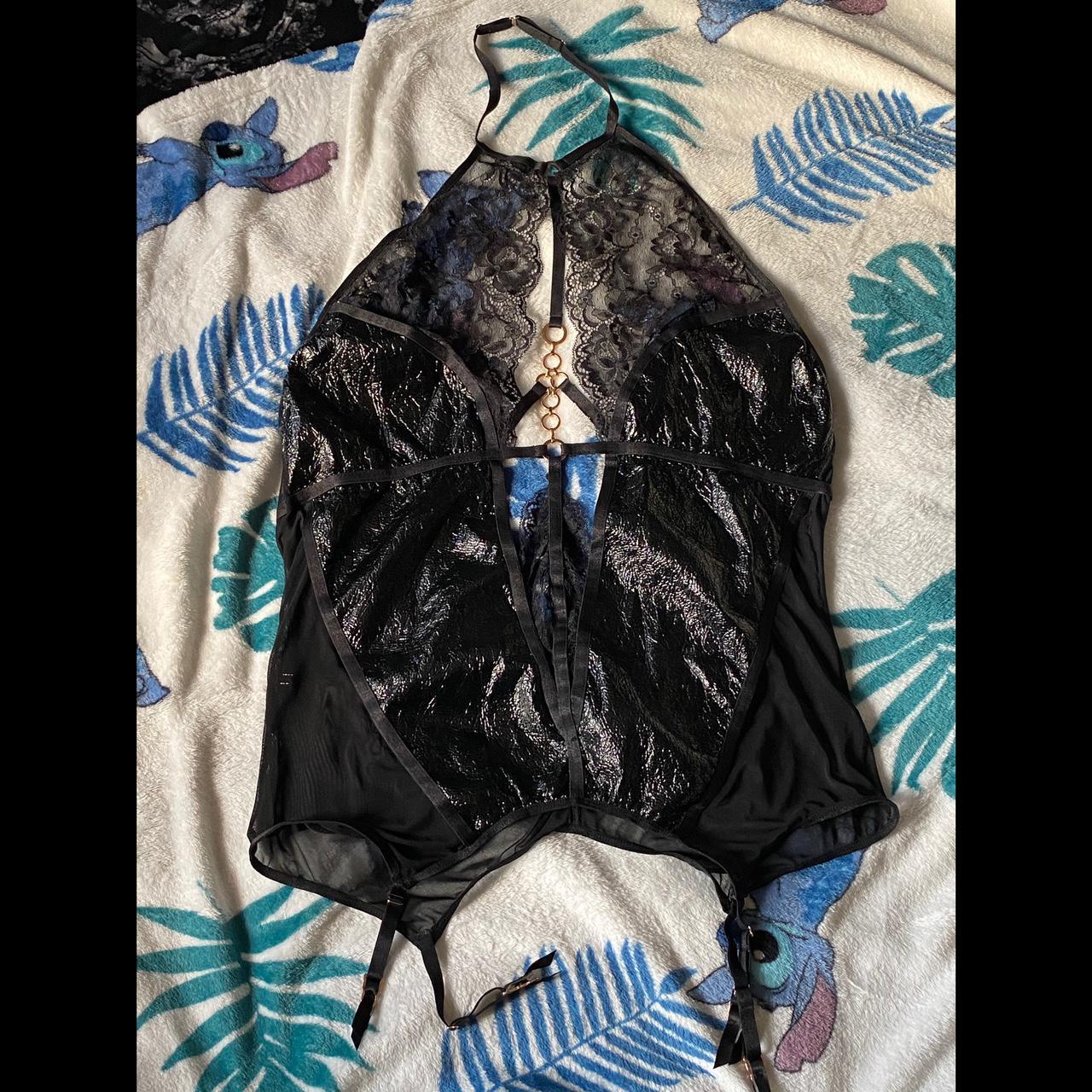 Kristie cami suspender cami by Ann Summers Faux pvc... - Depop