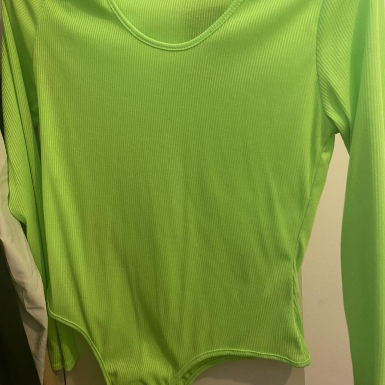 Neon green rave bodysuit plt #bodysuit #rave - Depop