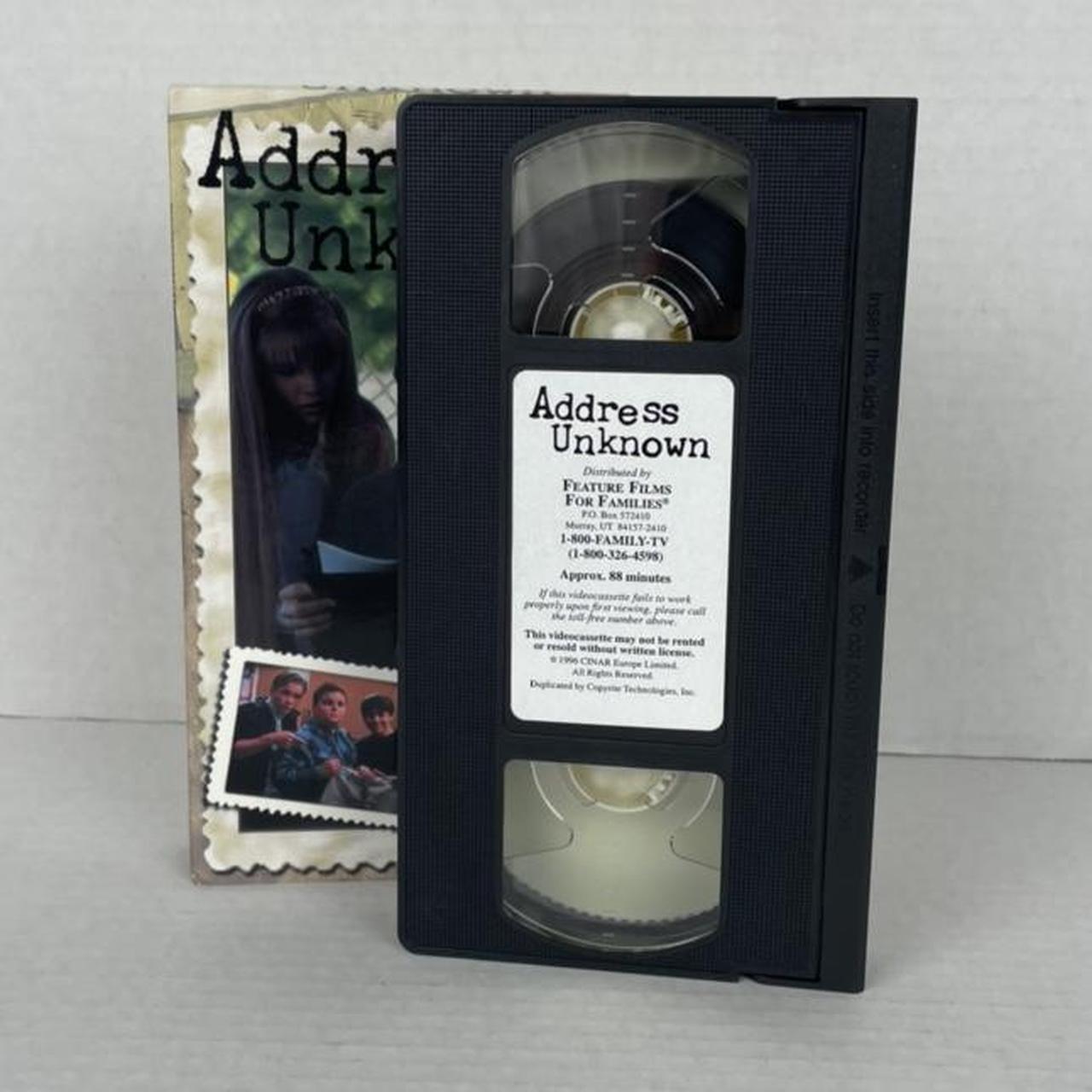 Address Unknown VHS 1996 Tested and works great... - Depop