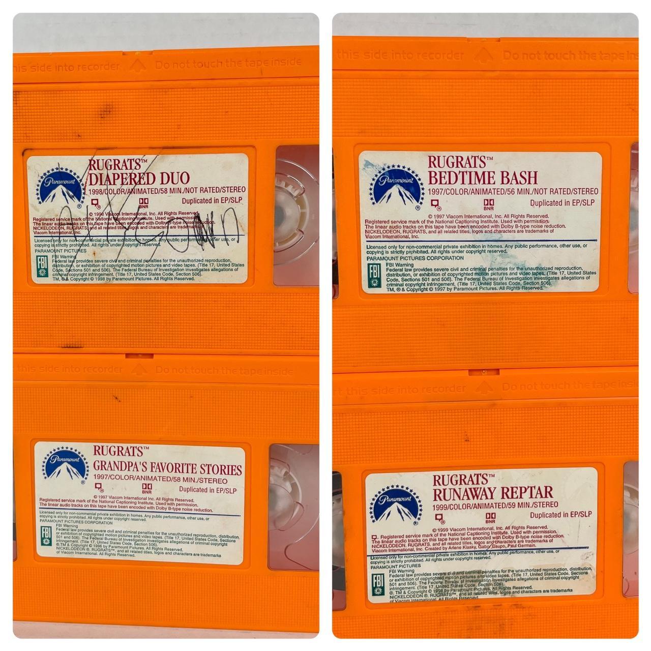 Vintage Nickelodeon Rugrats Orange VHS Lot of... - Depop