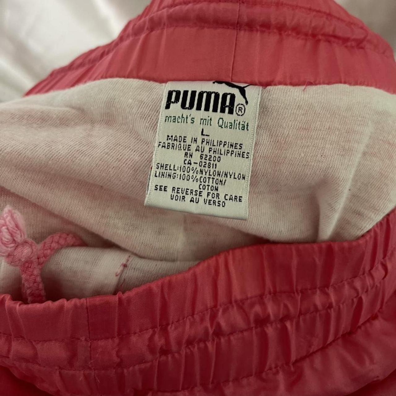 Puma Women's Pink and White Joggers-tracksuits | Depop