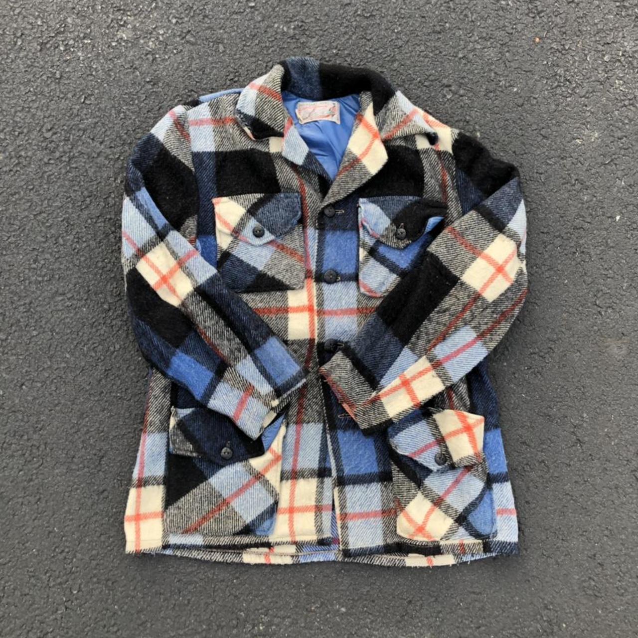 Vintage Wool Flannel Hunting Jacket 1970s Pheasant... - Depop