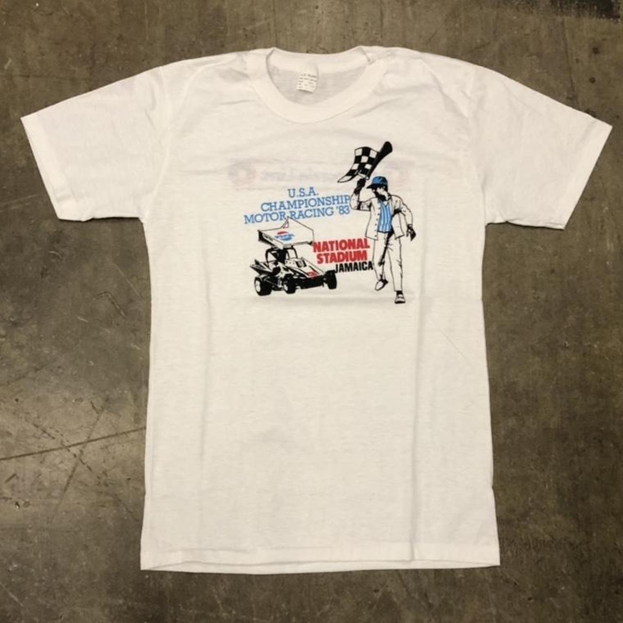 Vintage Pepsi Racing Shirt size Large 1983 Single... - Depop